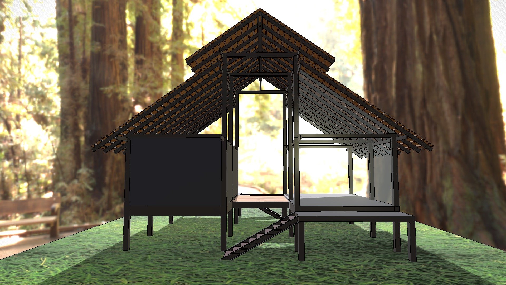 foresthouse - Download Free 3D model by karnnaree [12c8a46] - Sketchfab