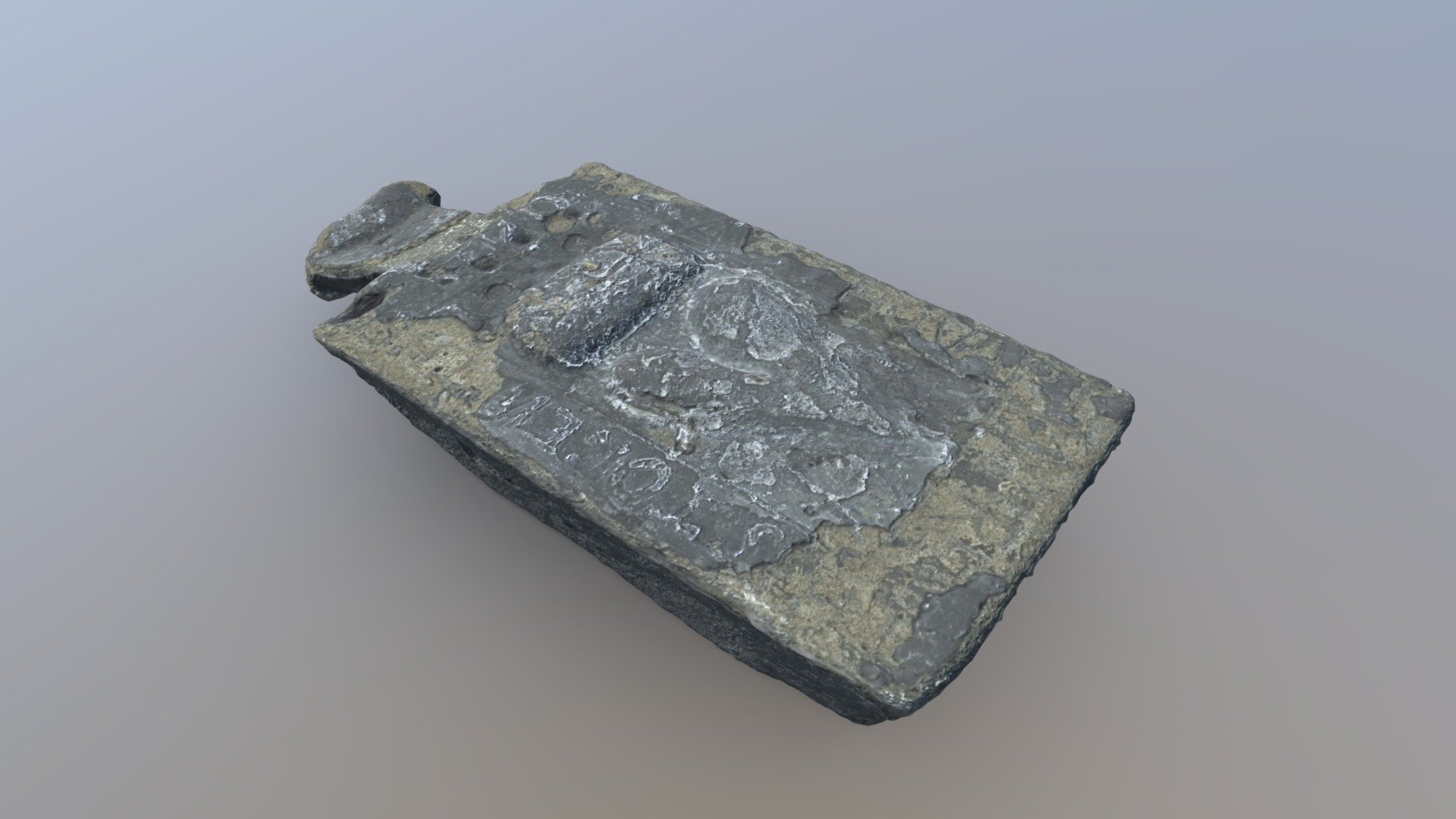 Tin ingot or love token, 1705 - 3D model by penleehousegallery [12c9bd6 ...