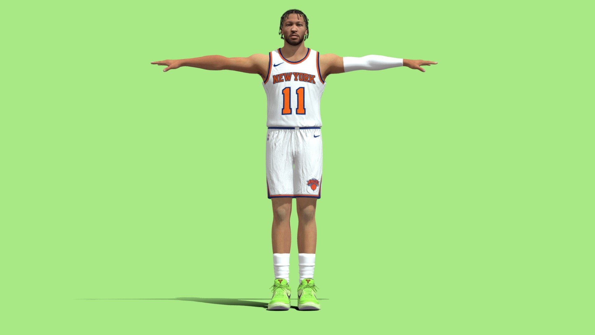 T-Pose Rigged Jalen Brunson New York Knicks - 3D model by 3dpassion.net ...