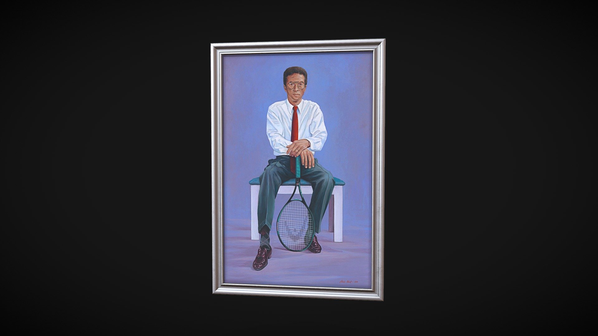Arthur Ashe by Louis Briel - 3D model by Smartify [12cdbe1] - Sketchfab