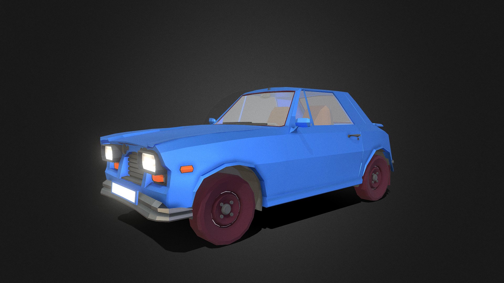 Little Blue Car - Download Free 3D model by alexthebear [12ce8b0 ...