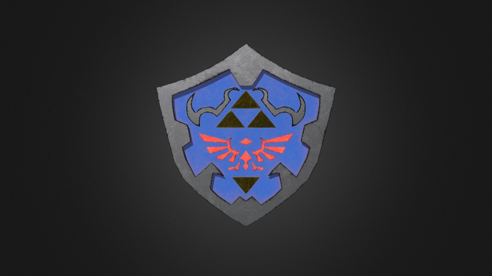 The Legend of Zelda - Hyrule Shield - 3D model by Nate3D [12d0a9c ...