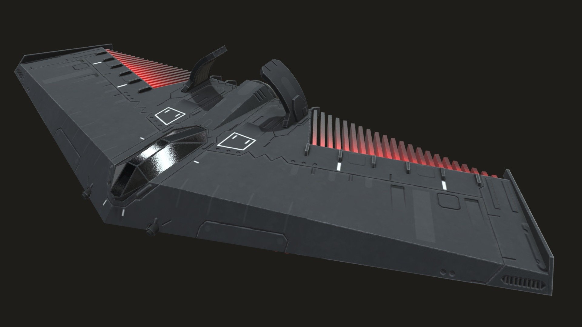 Space Fighter - 3D model by Gwyvern [12d0b28] - Sketchfab