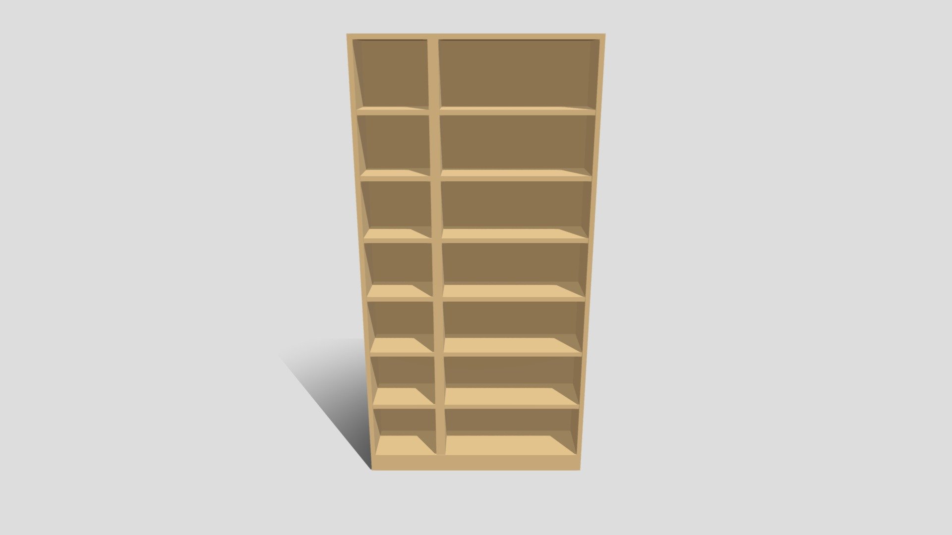 Low Poly Book Case #5 - Download Free 3D model by JustBlender [12d1a1c ...