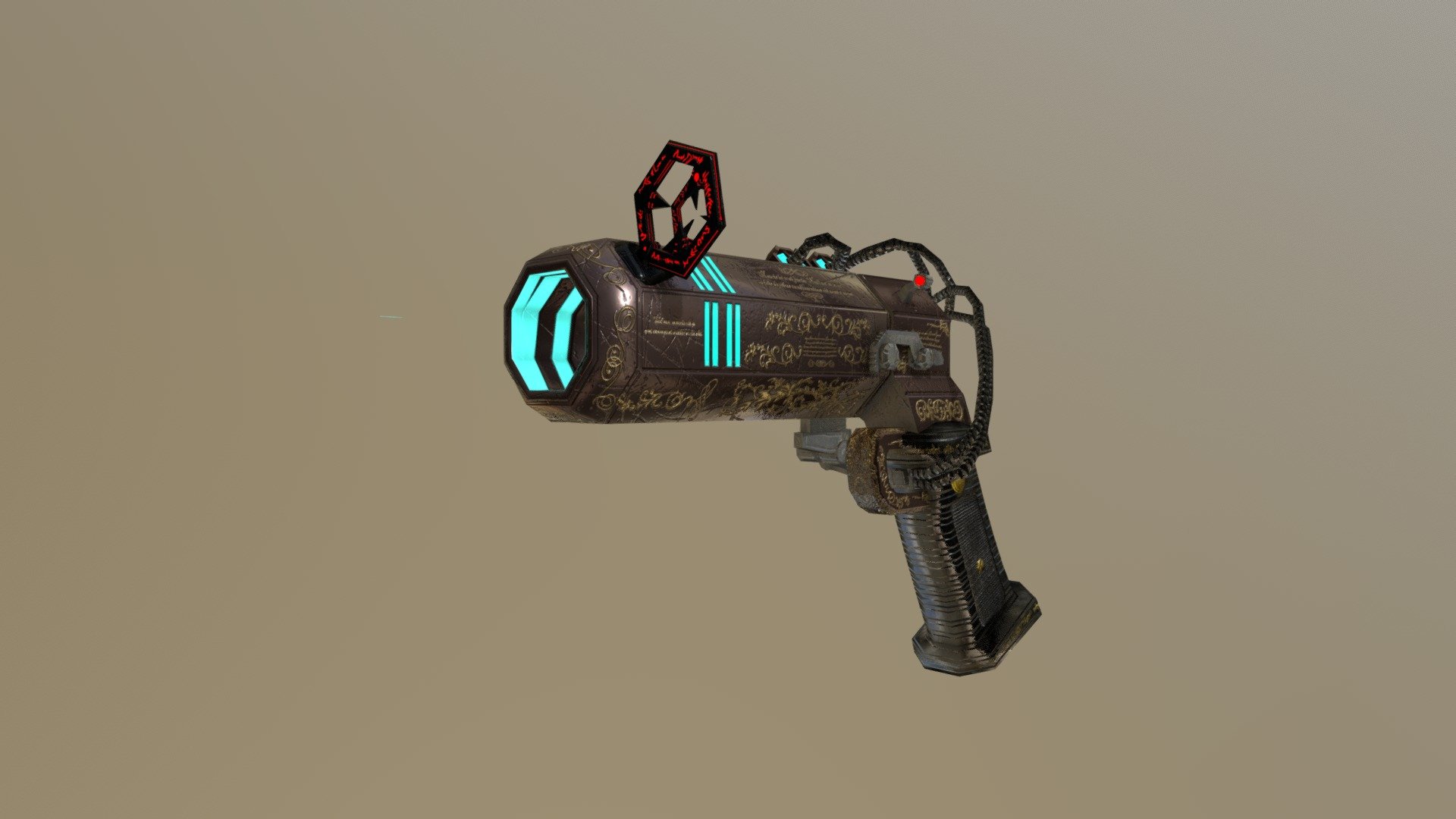 MAGIC GUN 20180622 - 3D model by JikuAIGE [12d1c4b] - Sketchfab