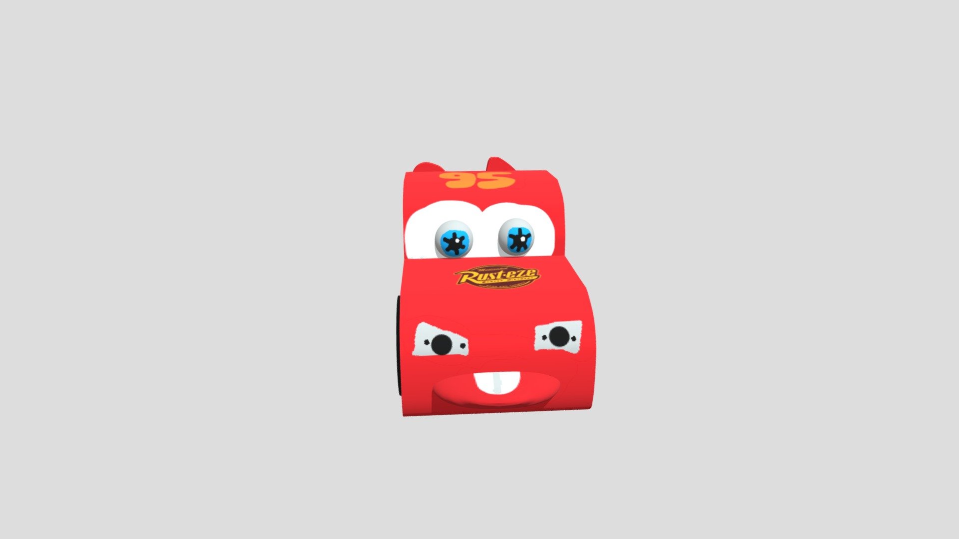 Funny Car King Mcqueen - Download Free 3D model by Juan the Umbreon (@juanbelmonte2010) [12d21c6 ...