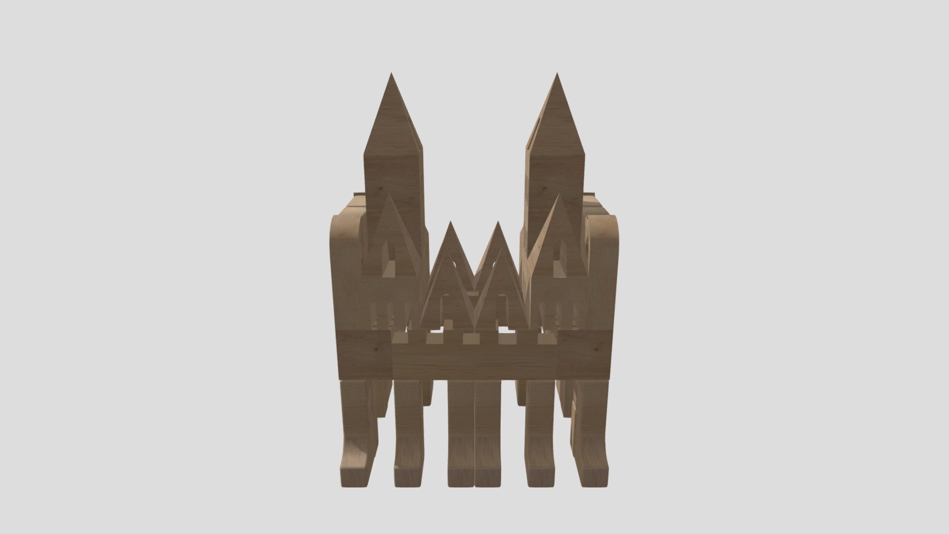 Block Castle Export - 3D model by ctschnei [12d2de6] - Sketchfab