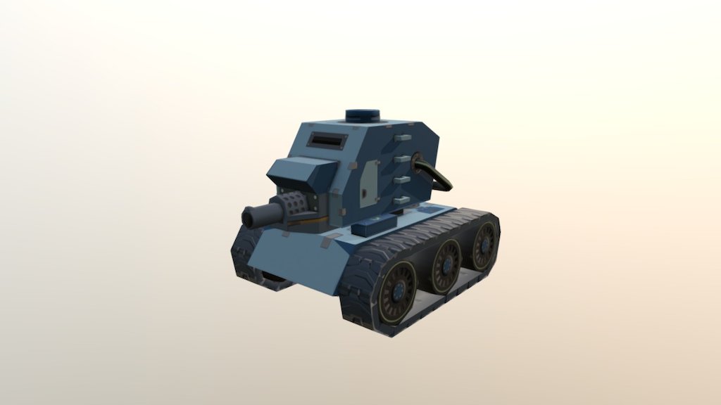 Low Poly Tank - 3D model by BadByte [12d398c] - Sketchfab