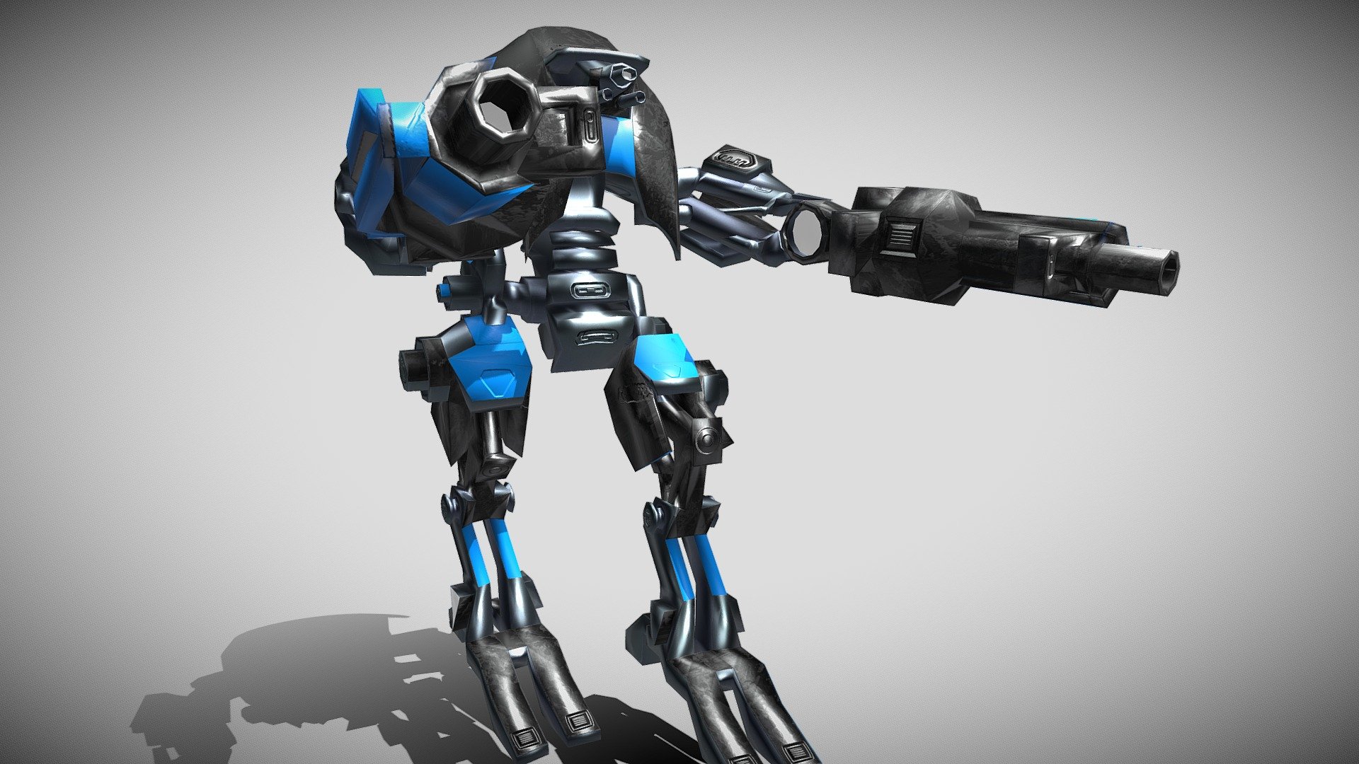 Sci-fi Robot Animation - 3D model by Agarkova_CG [12d4351] - Sketchfab