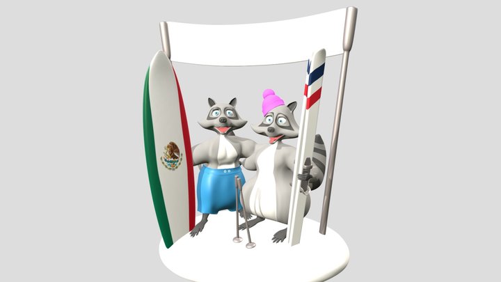 Mapache 3D models - Sketchfab