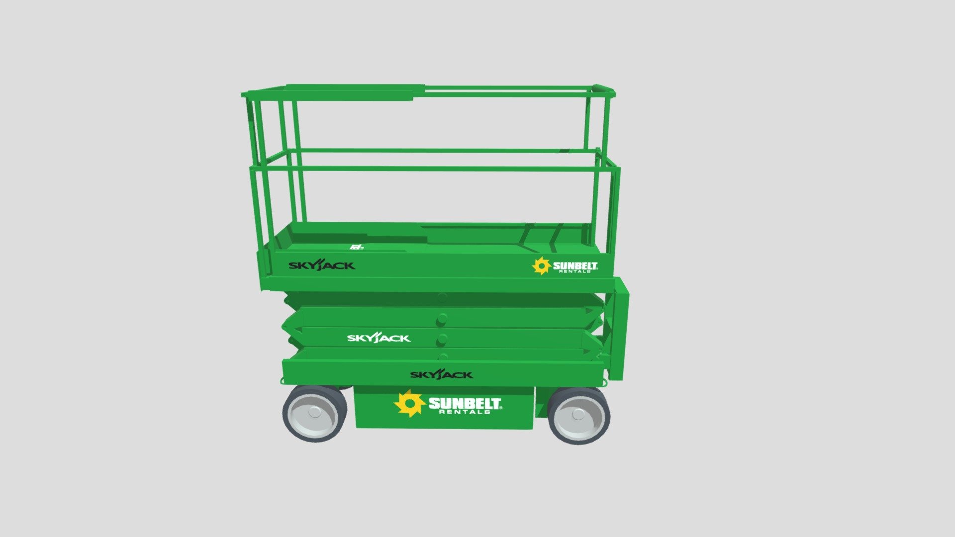 Sunbelt Rentals Electric Scissor Lift SJ3226 - 3D model by bimstore ...