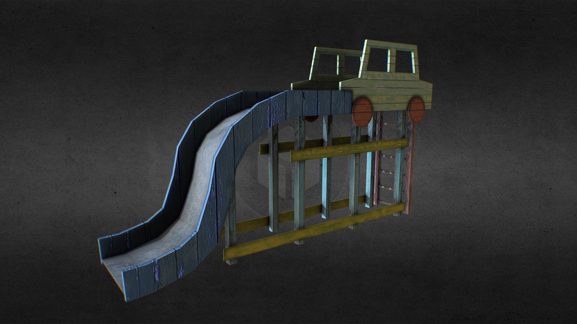 Children's Slide - 3D model by vUv (@vovaustimuk) [12dbe18] - Sketchfab