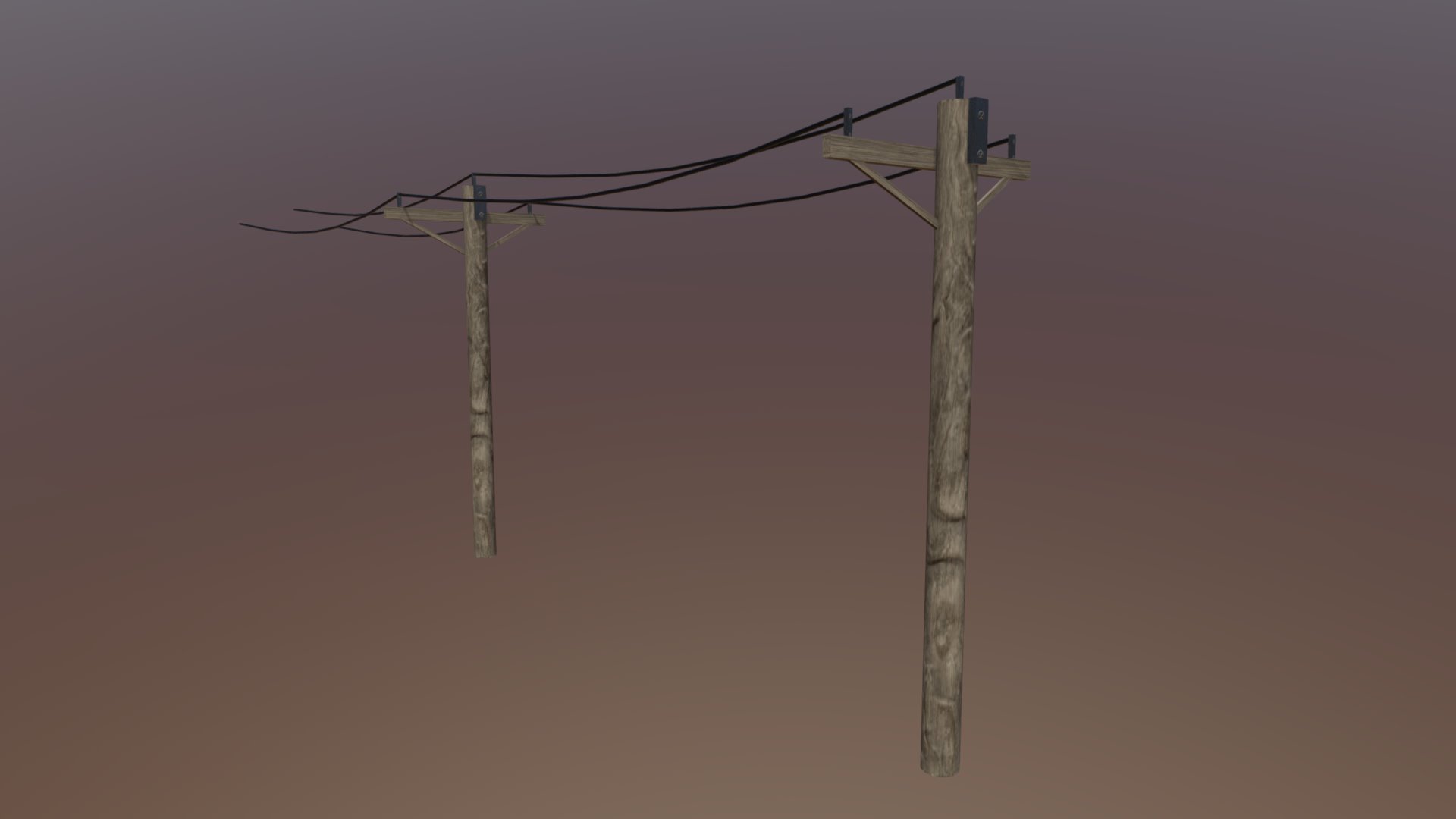 Telephone Pole - 3D model by Chad Green (@WhimzE) [12dc0af] - Sketchfab