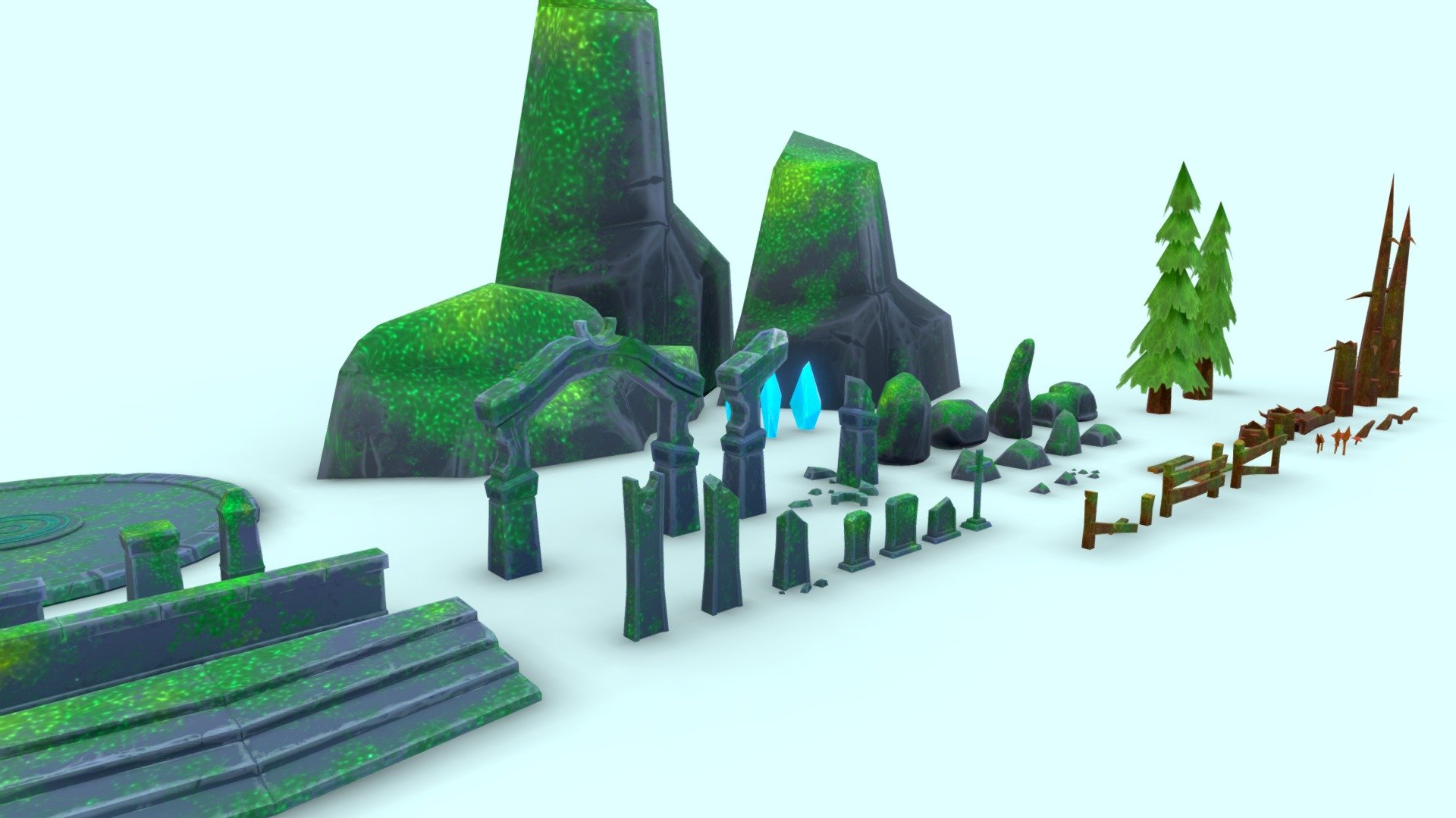 Fantasy Environment Assets - Buy Royalty Free 3D model by Avgust9 ...