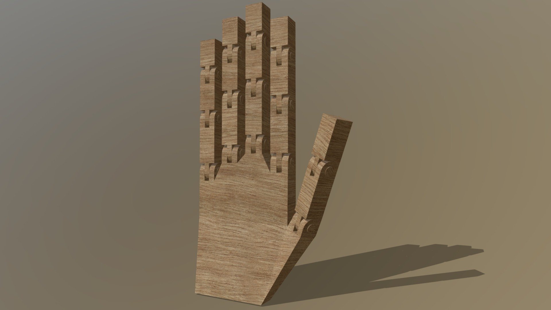 Wooden Hand - Download Free 3D model by Jason Kan (@JasonKan) [12dd0dd ...