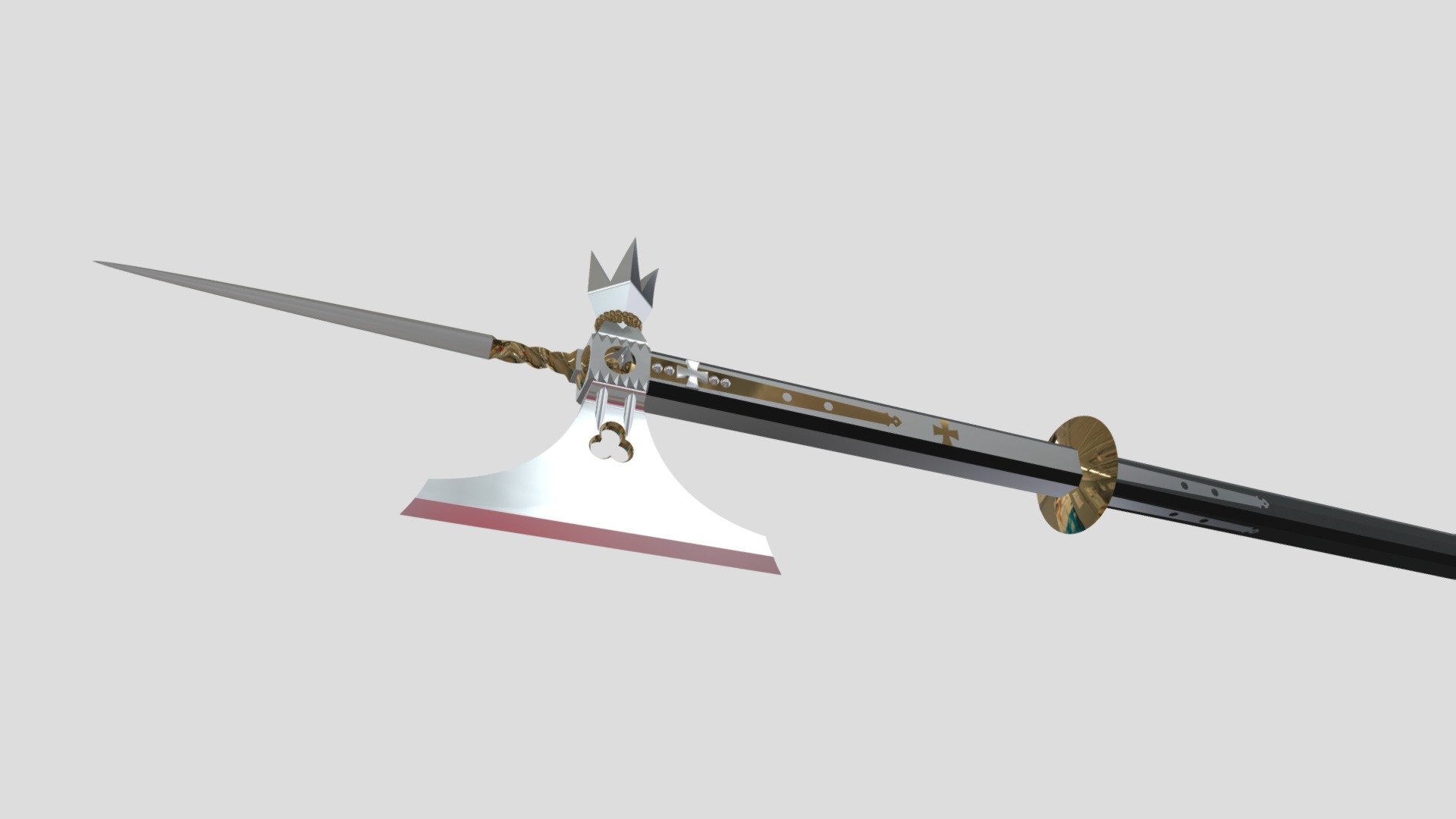 Kruber's Halberd - 3D model by Ged Merrilin (@gedmerrilin) [12dd692 ...