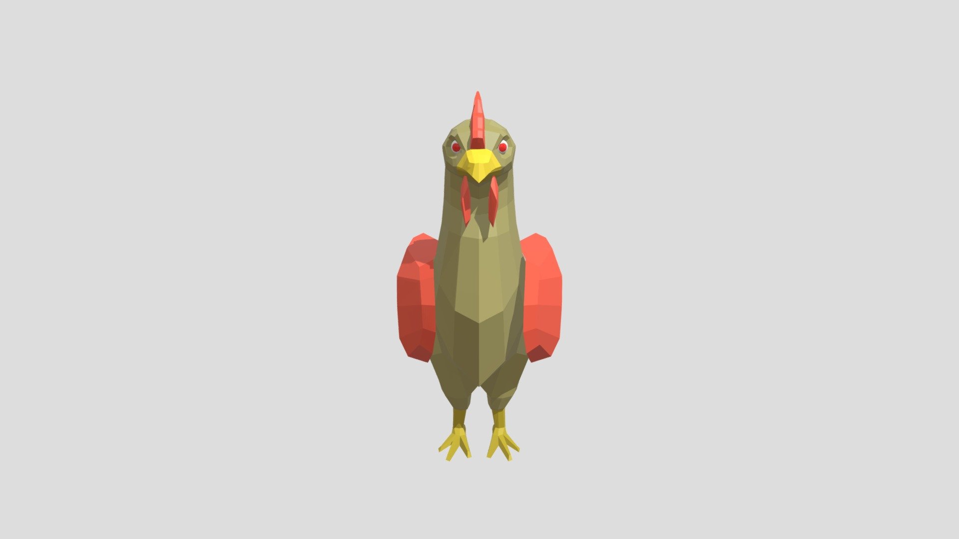 Angry Chicken - 3D model by matveka.serguk [12e0cdf] - Sketchfab