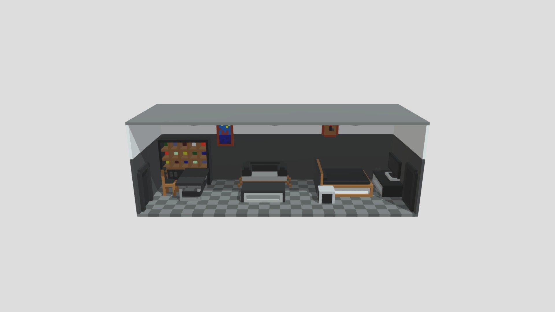 Simple Room Voxel - Download Free 3D model by Kepponn [12e140b] - Sketchfab