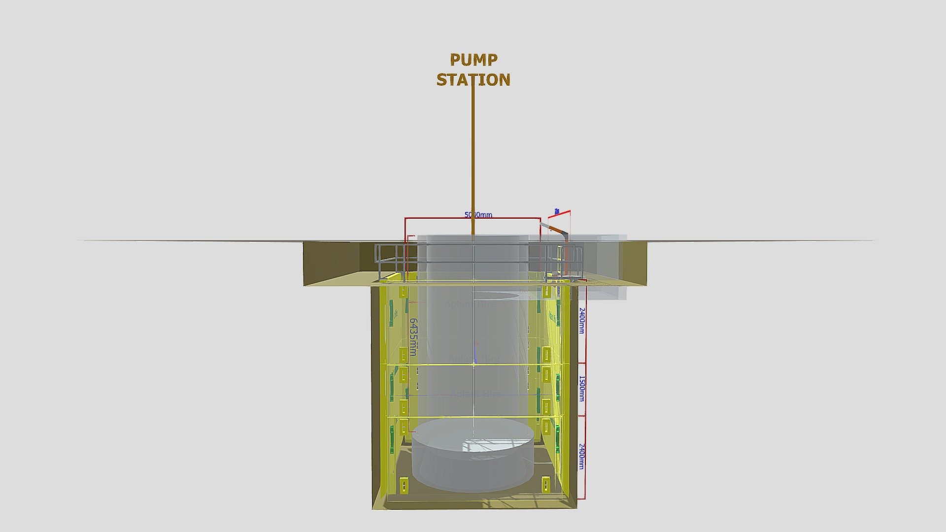 SPS-NBA003 Pump Station Build Live Model Option - 3D model by Aplant ...