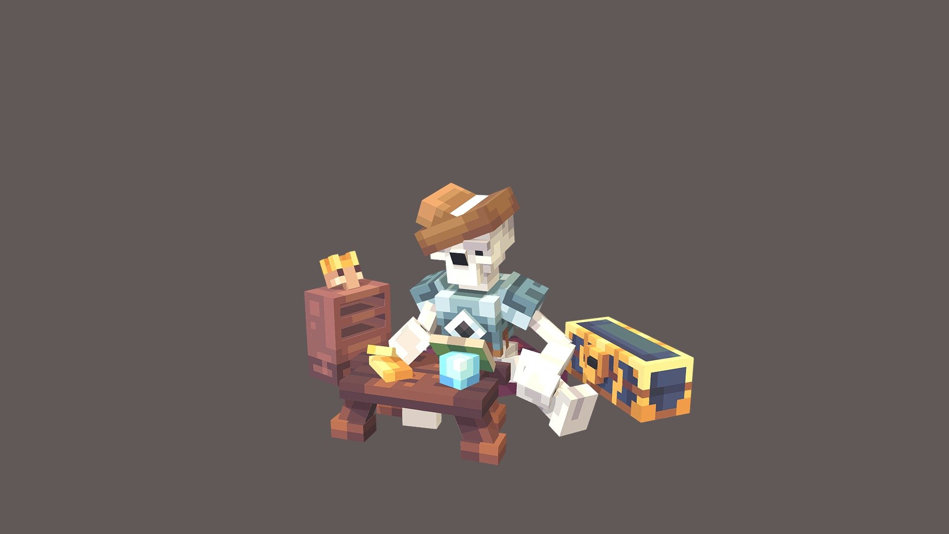 Merchant npc - 3D model by Queue (@blockbenchqueue) [12e3d1c] - Sketchfab