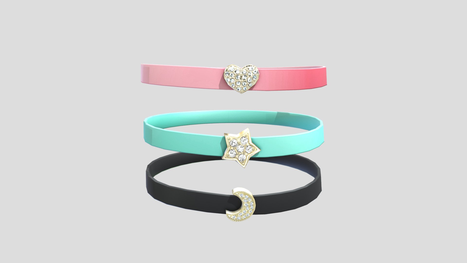 Choker with Pendants - 3D model by FizzyDesign [12e58a4] - Sketchfab