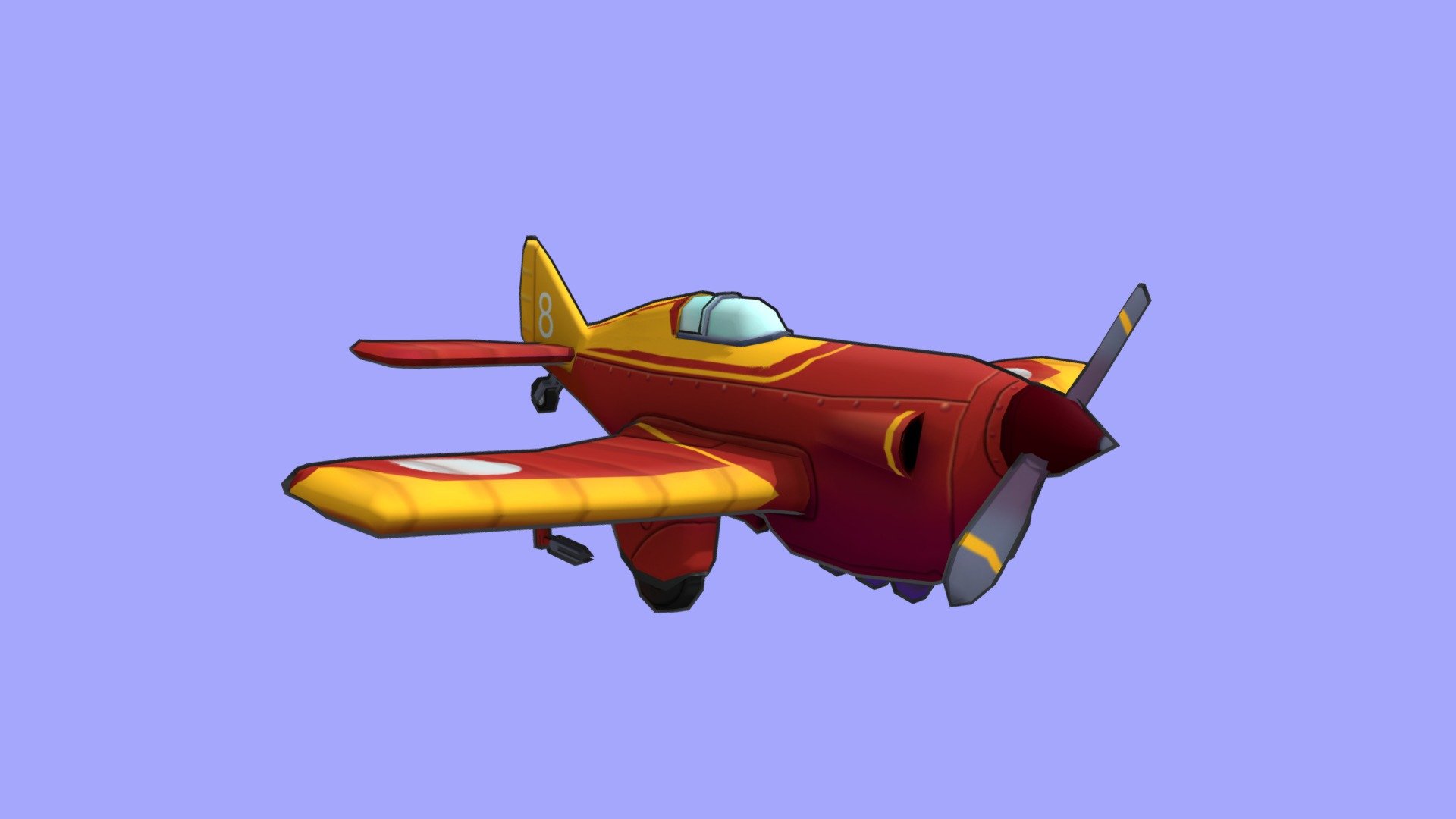 Stylized Plane - 3D model by Ho Lam Yeung (@chow.sai8) [12e6377 ...