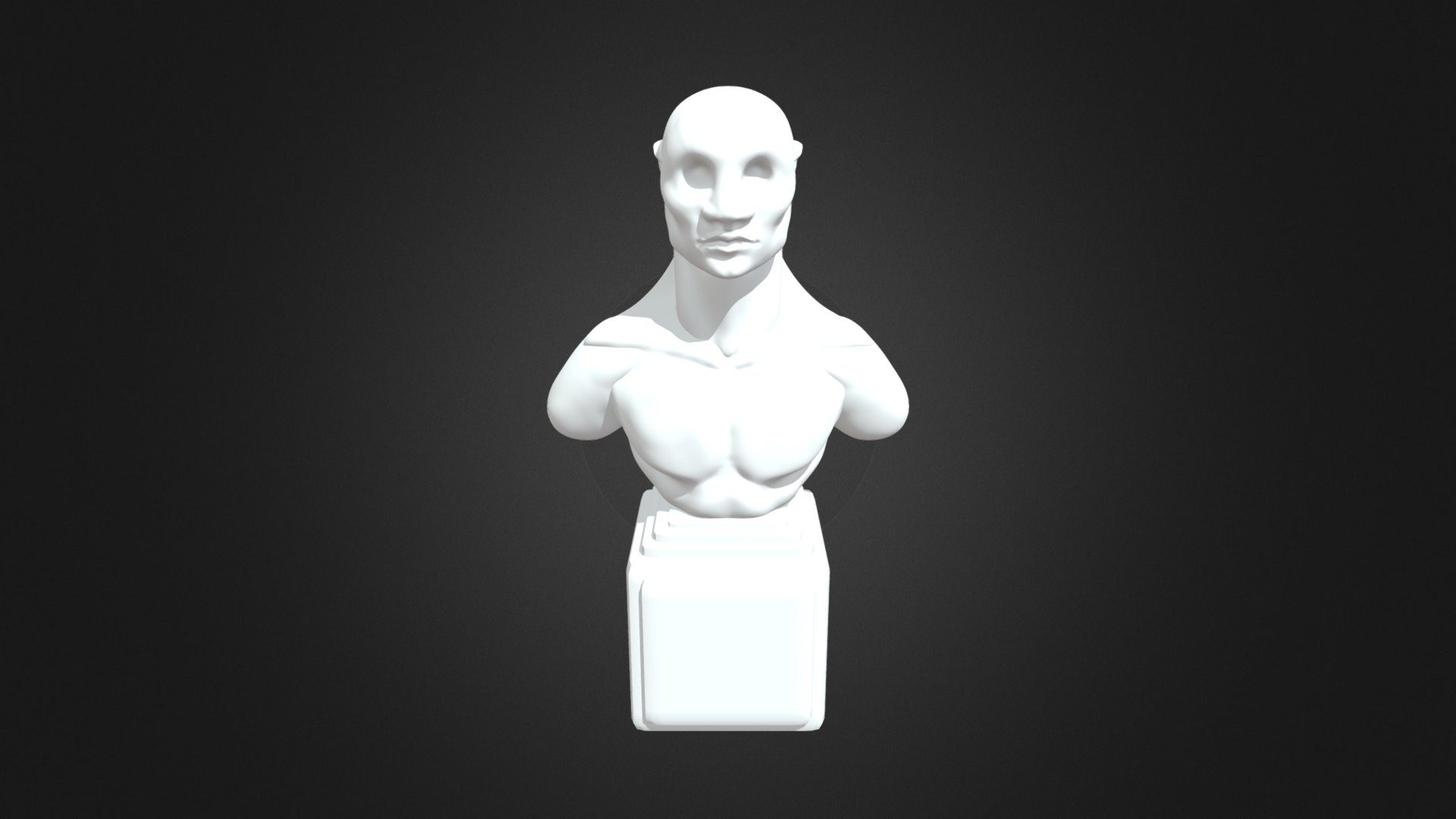 Lean Male Bust Base - 3D model by Trus [12e730d] - Sketchfab