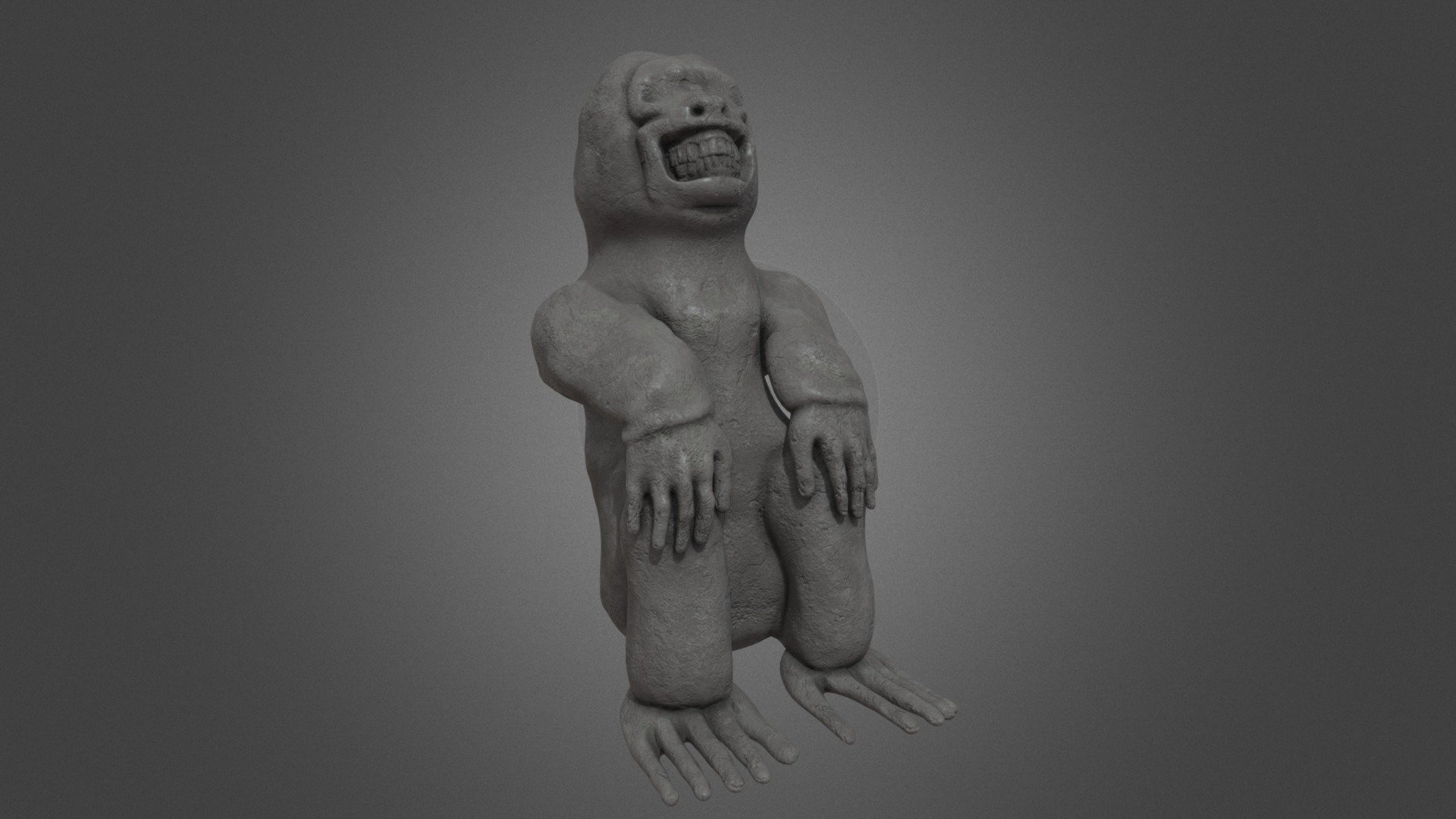 Stylized Monkey Statue - 3D model by cheese3d [12e870d] - Sketchfab