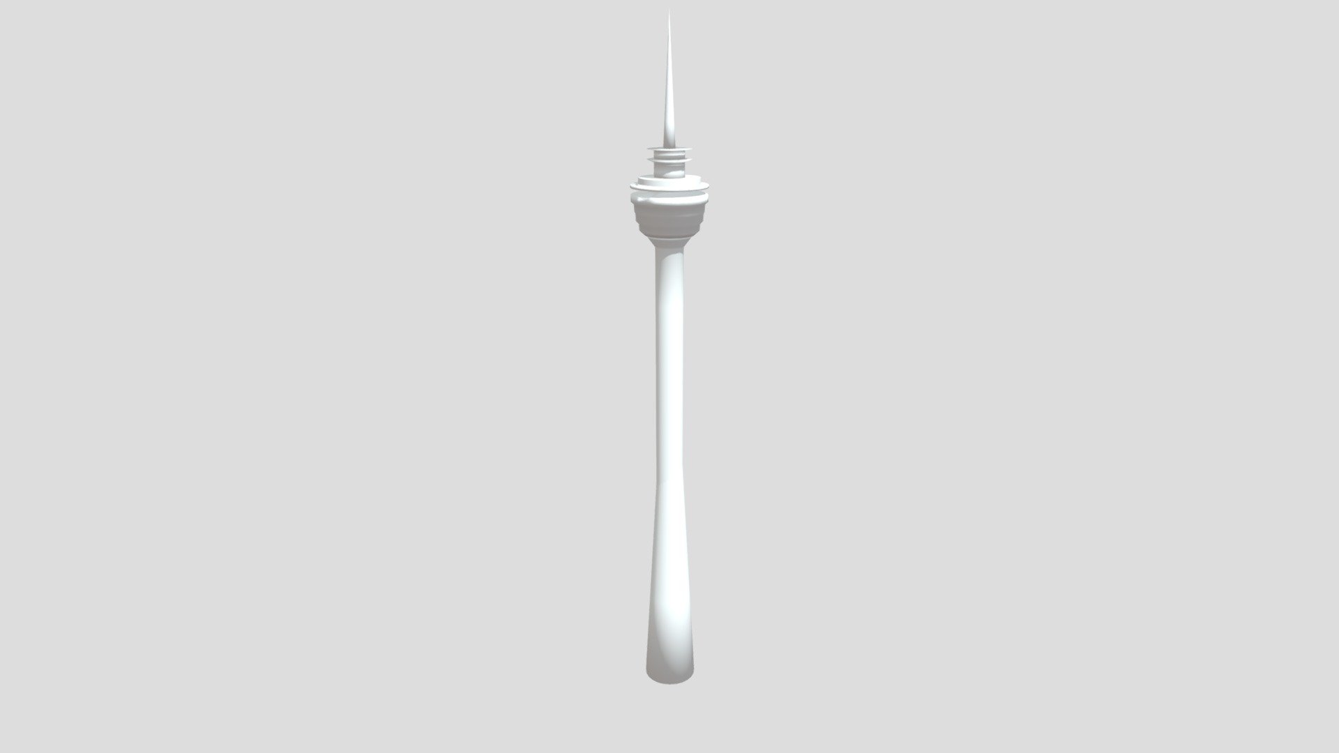 KL TOWER - 3D model by Nurul Afiqah (@afiqahNurul) [12e9903] - Sketchfab
