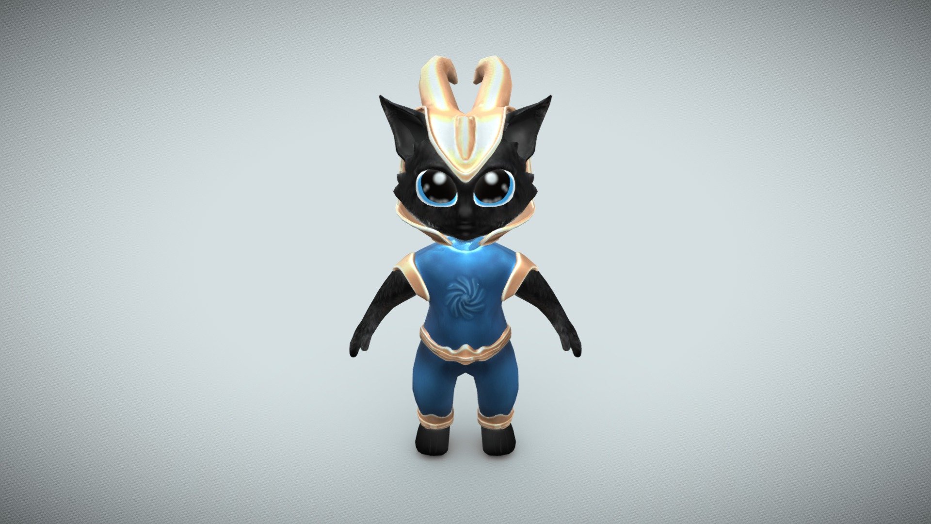 stylized cat - 3D model by Yekaterina [12e9930] - Sketchfab