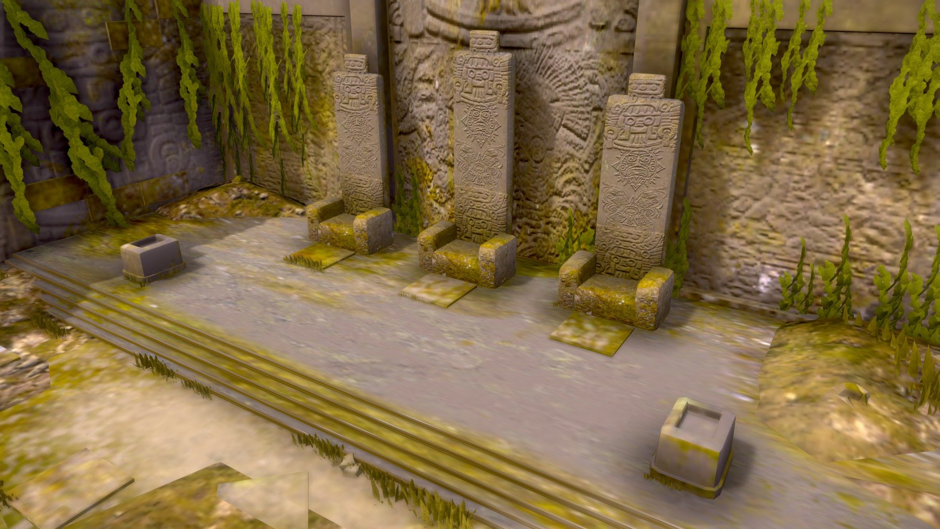 Ancient Ruins of Mayan Civilization - Collision - Buy Royalty Free 3D ...