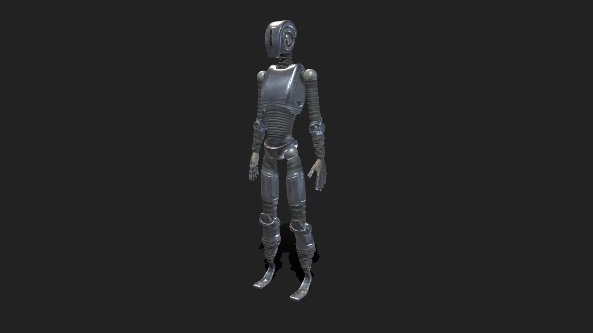 Humanoid Robot Tempered Metal Avatar - Buy Royalty Free 3D model by ...