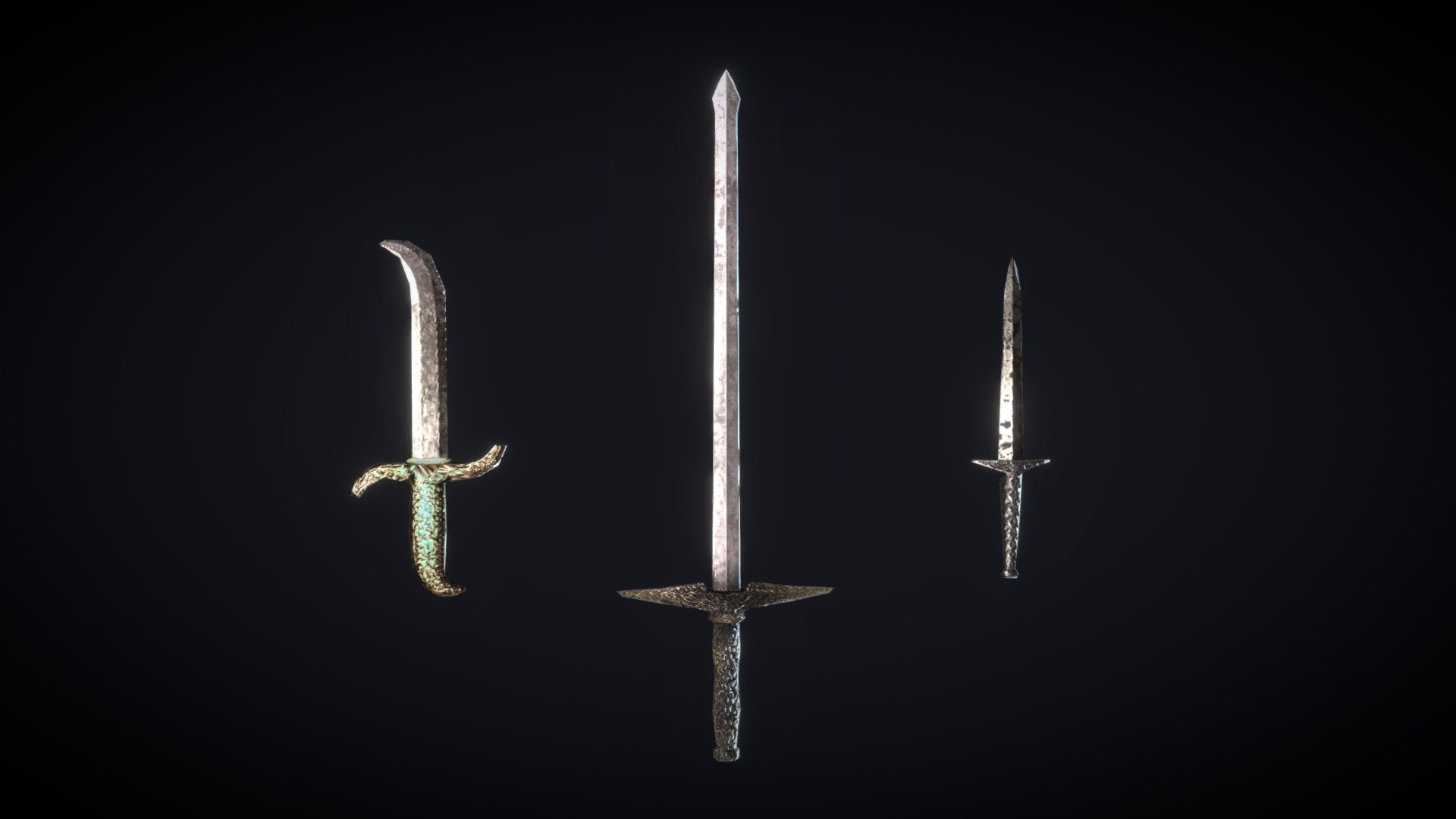 Blade set - Buy Royalty Free 3D model by asfodelo [12eb3d1] - Sketchfab ...