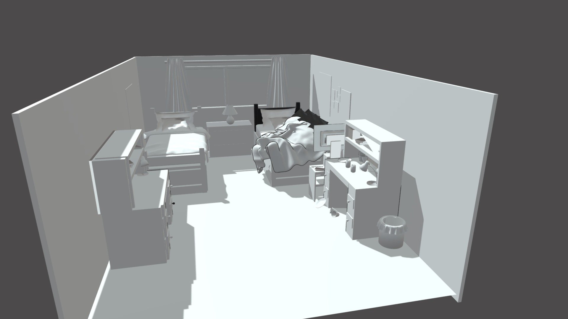 Jiro Dorm Room - 3D model by DracoDreamsArt [12ee7e0] - Sketchfab