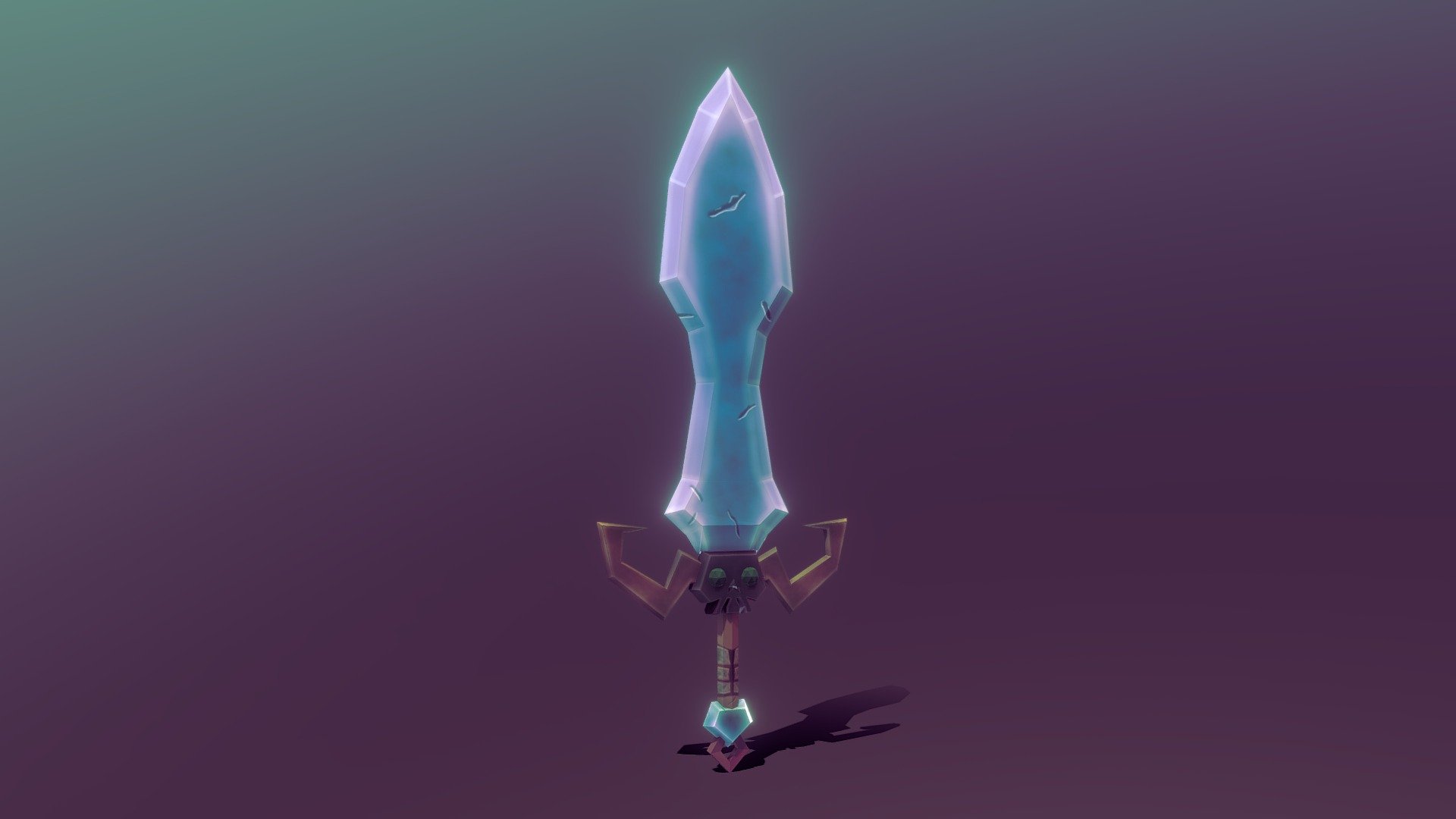 Skull Blade - Buy Royalty Free 3D model by PounUP [12f2e28] - Sketchfab ...