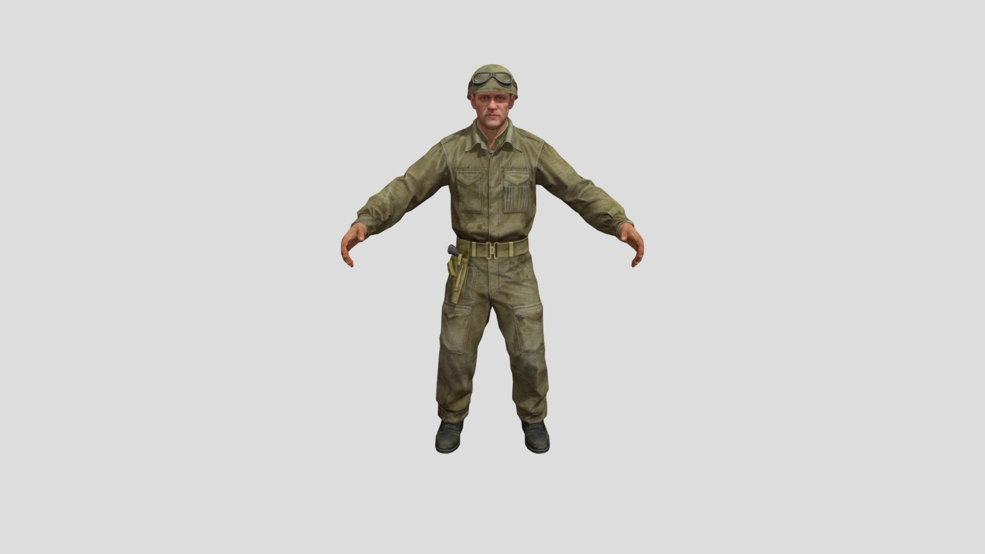 UK Gunner (War Thunder Crew) - Download Free 3D model by KojfDiscord ...
