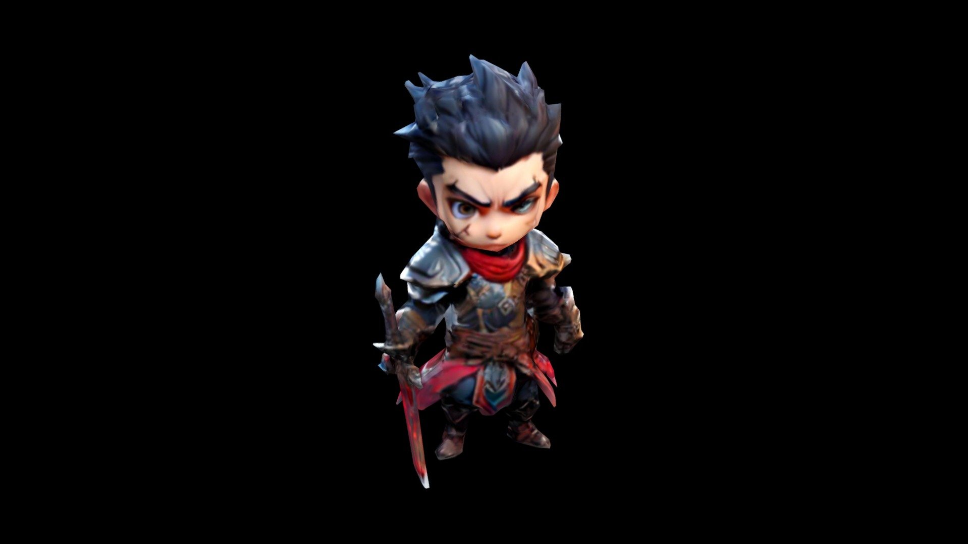 The image shows a cartoon character named Kazu. - Download Free 3D ...