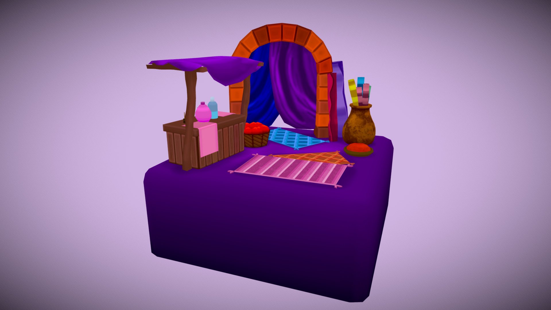 Sun Royale - Mini Scene - Bazaar - 3D model by Soot Potato (@arnonyx ...