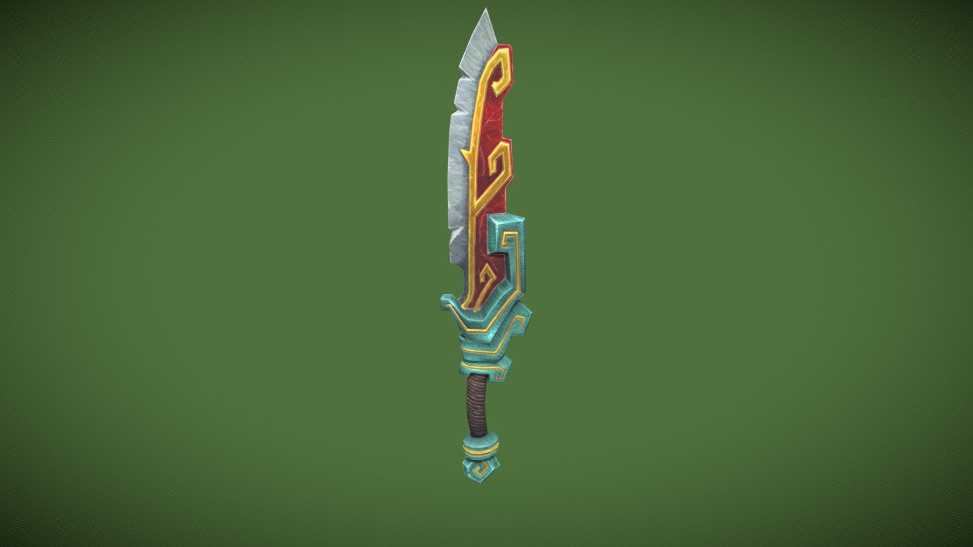 //Dagger {hand paint texture} - 3D model by Ayrat282 [12f85cb] - Sketchfab