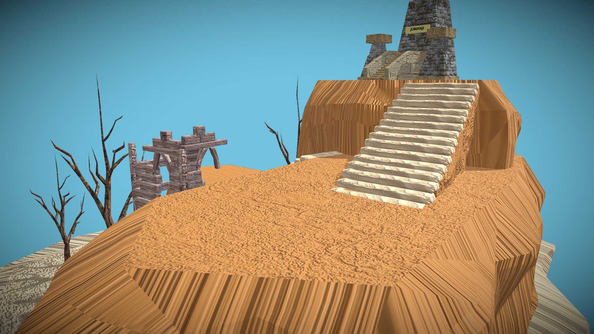 Ancient Egypt Monument - 3D model by pratiksha.ramkailahun [12f86da ...