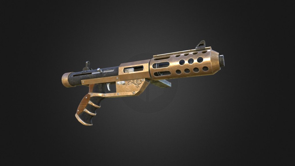 Submachine Gun - 3D model by ChrisFrith [12f9469] - Sketchfab