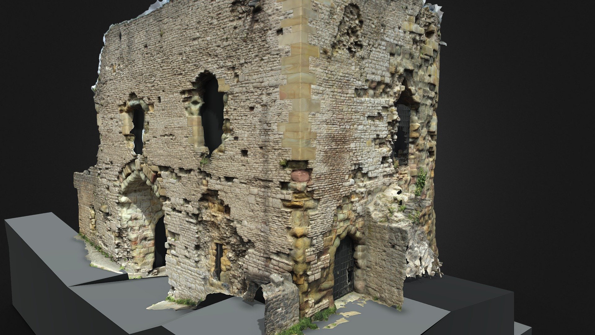 Denbigh Castle - Burges gate - Download Free 3D model by Digital ...