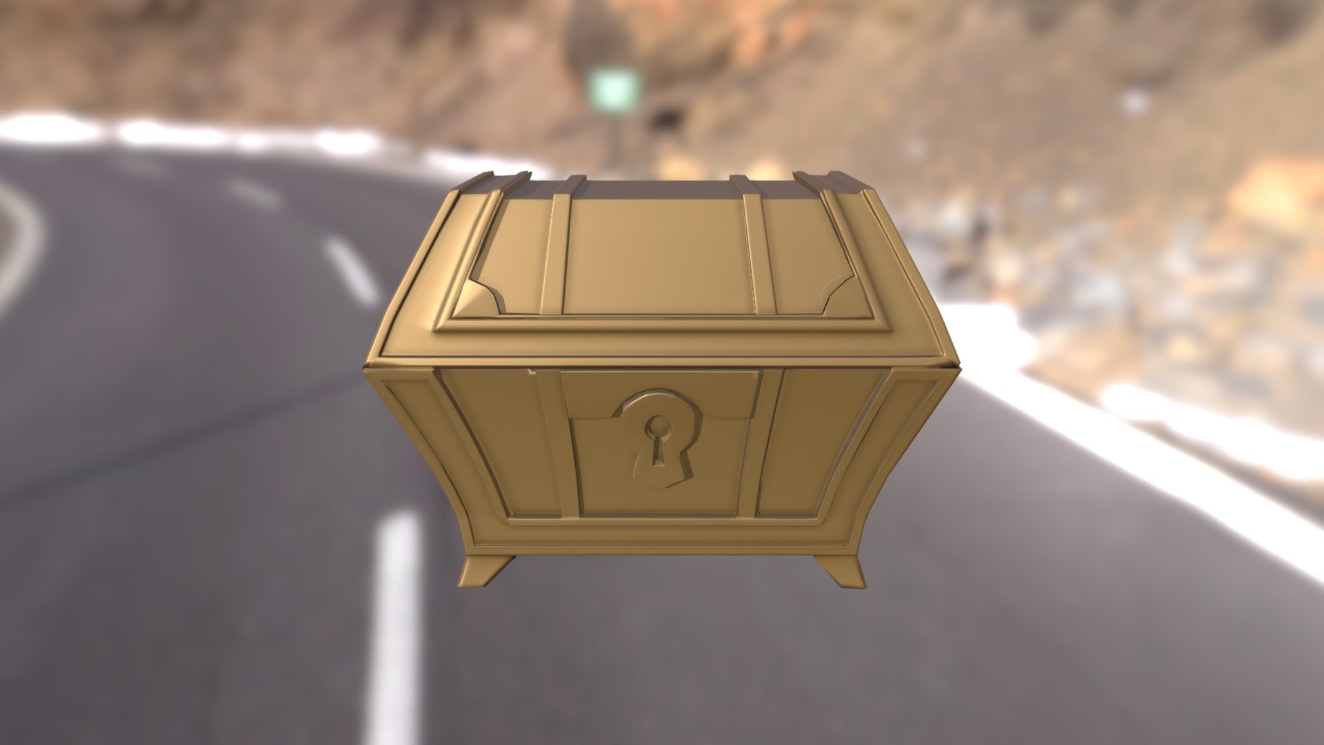 Treasure Chest (Low Poly with Normals) - 3D model by Michael Mason ...