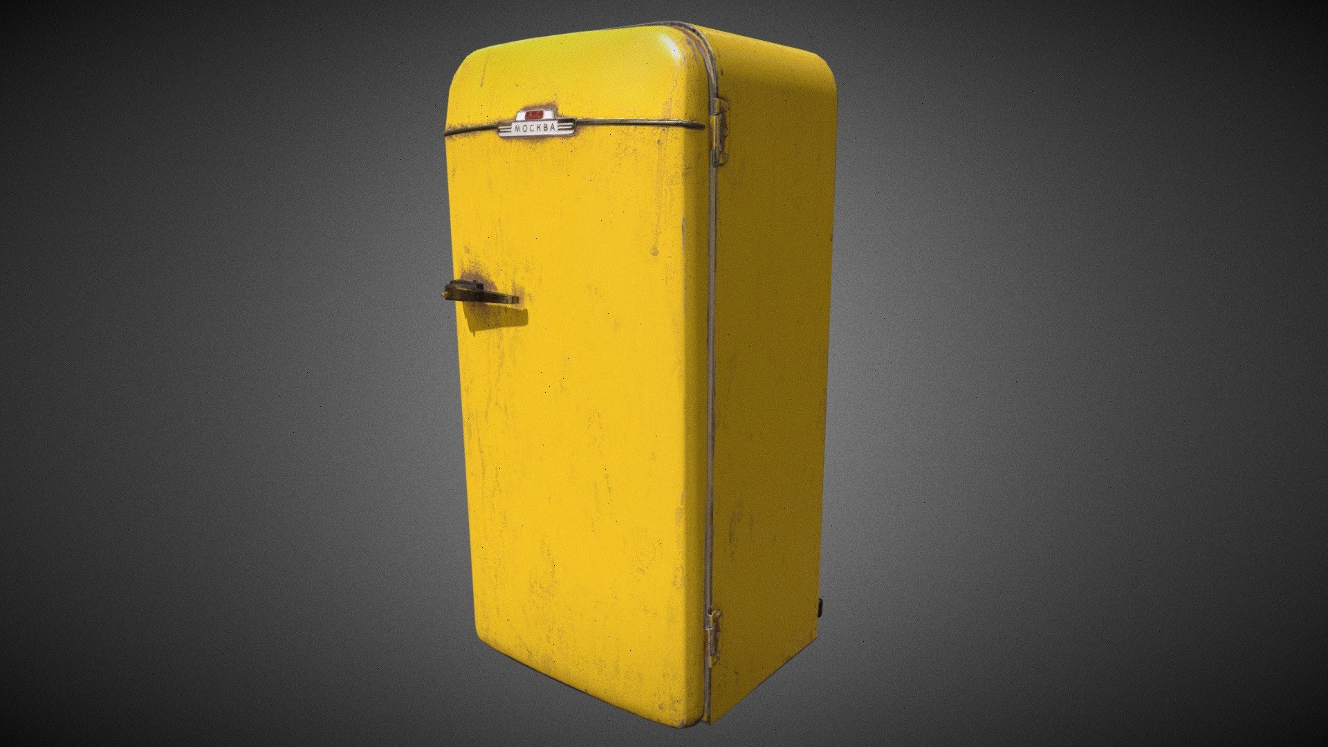 Retro fridge ("ZiL-Moscow" KH-240) - Download Free 3D model by Hariko ...