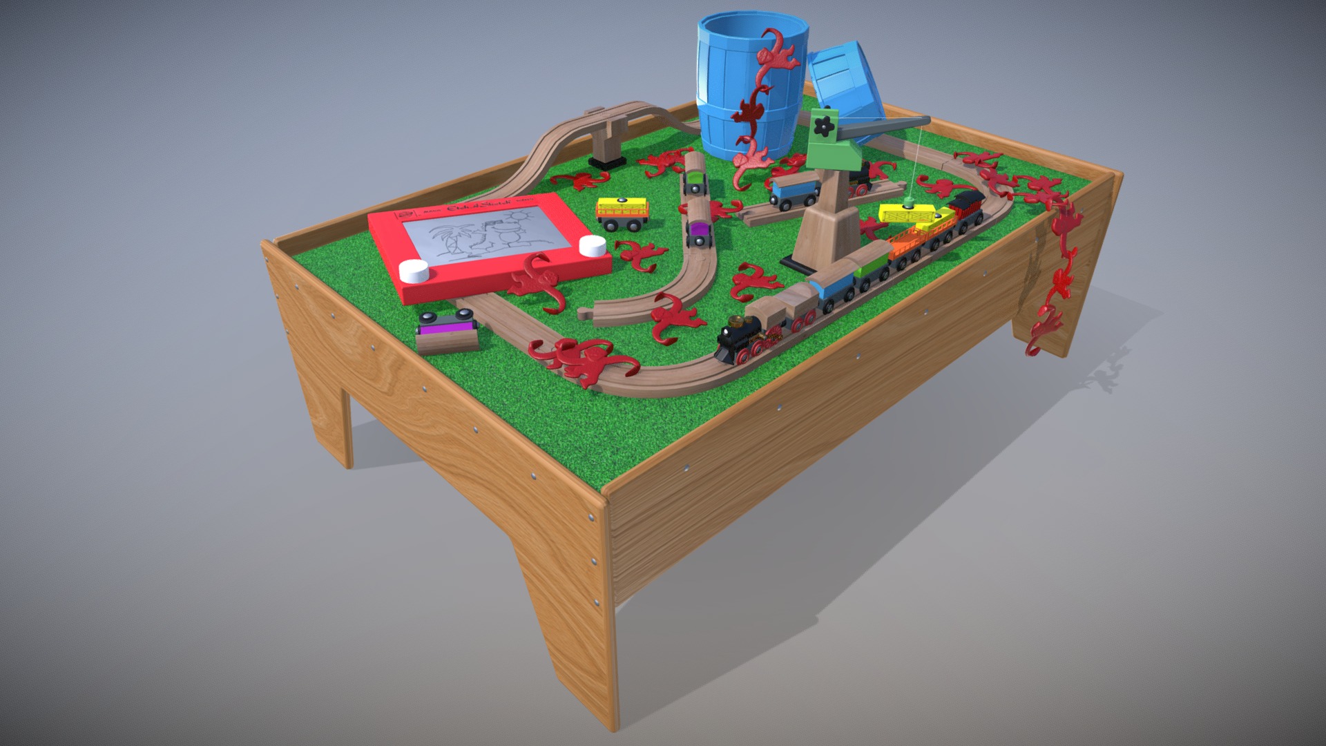 Toy Scene - 3D model by gus_curranmunoz [13011b0] - Sketchfab