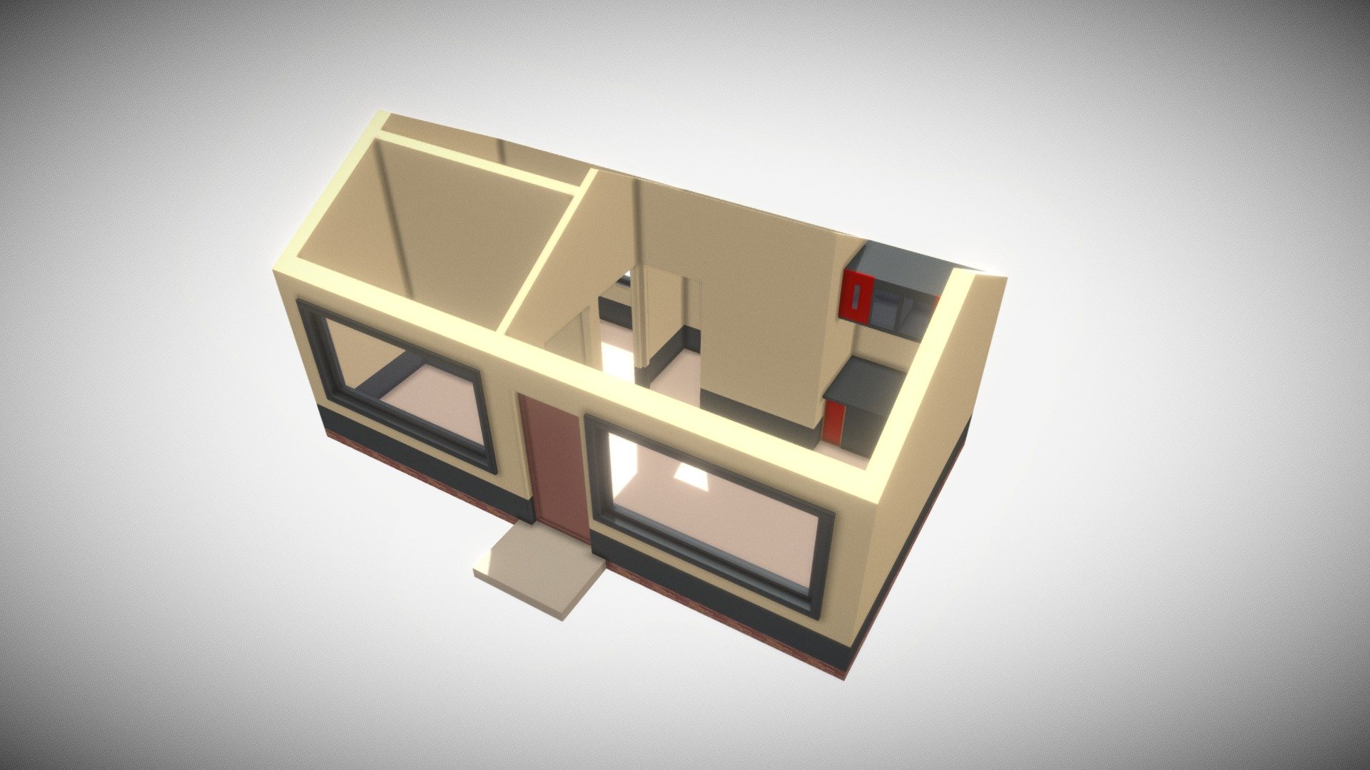 South African match box RDP House - Download Free 3D model by ...