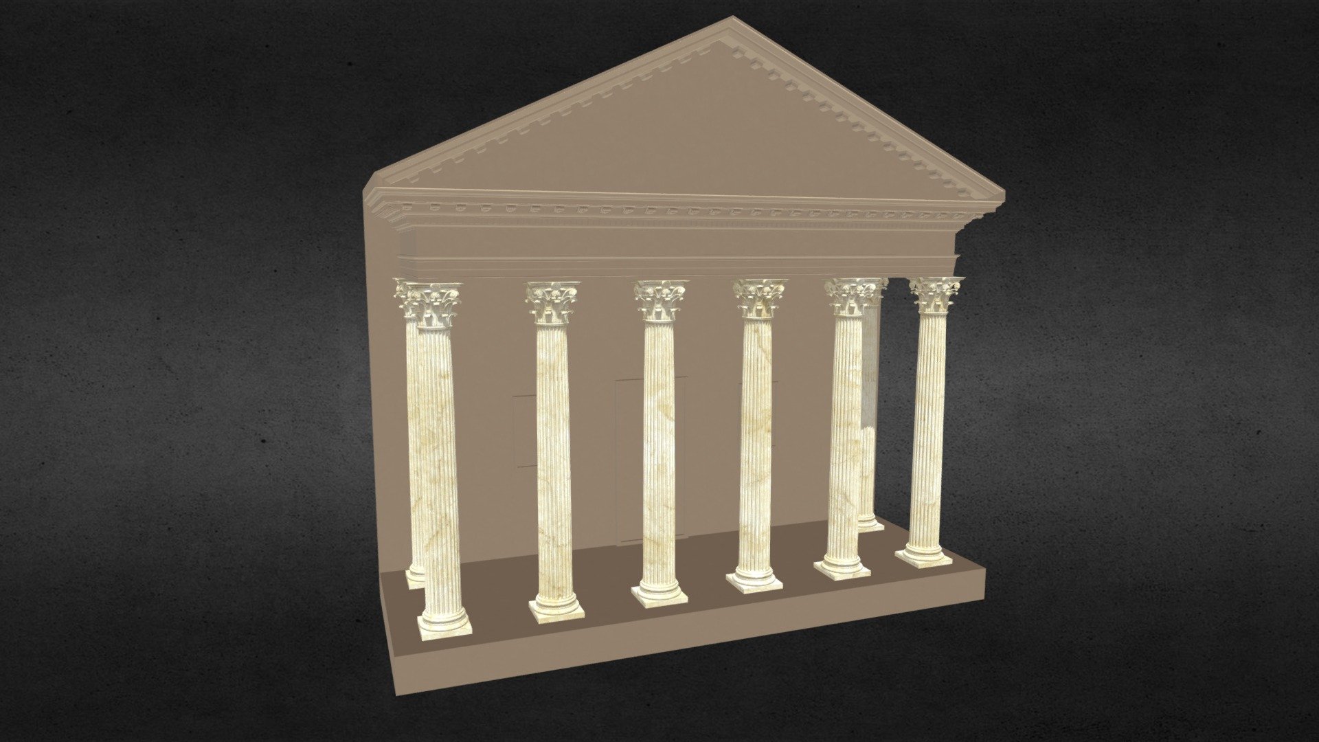 Corinthian Column 3d Model 02 - 3D model by nuralam018 [1309eec ...