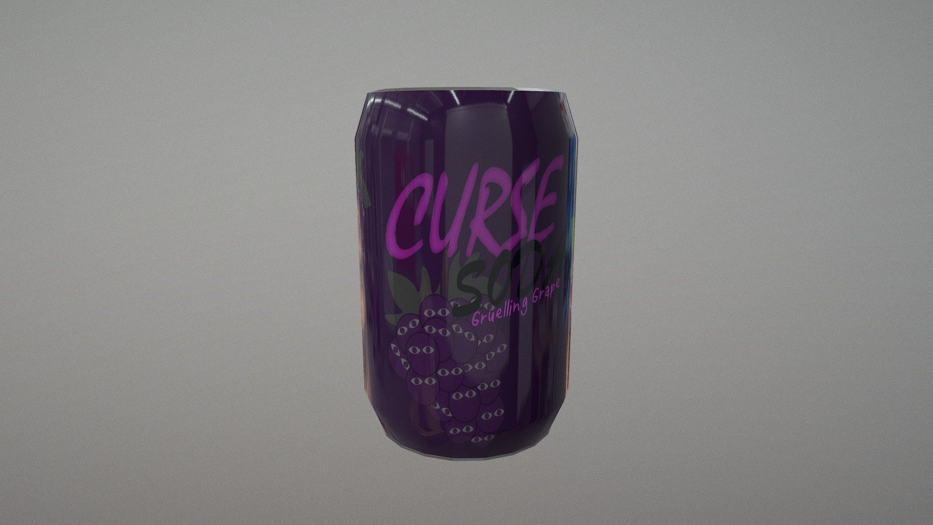 Curse Soda: Gruelling Grape Can - Download Free 3D model by ...