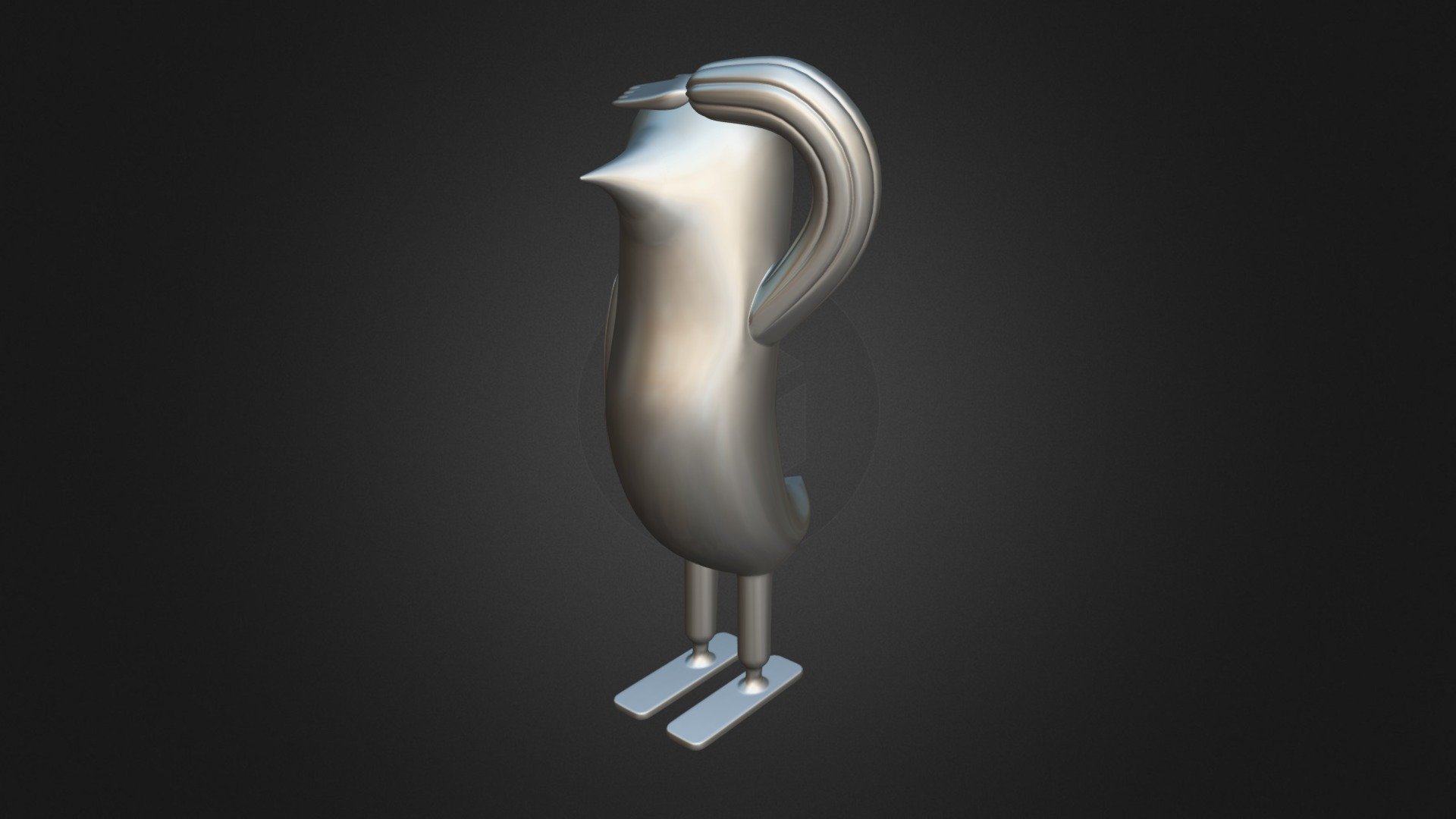 Cute little metal bird - 3D model by xiaohuihuihaha [130b891] - Sketchfab