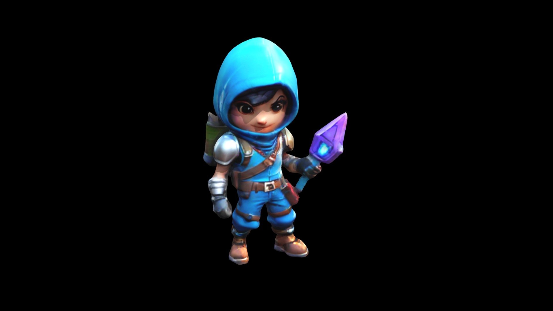"Video Game Characters Skilled Swordslayer from - Download Free 3D ...